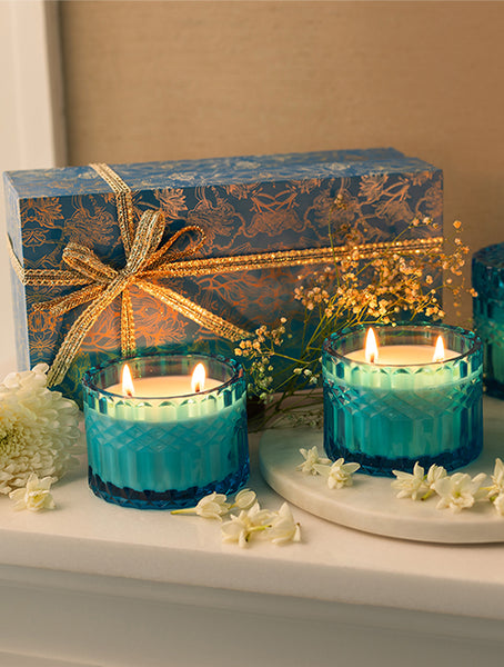 Turquoise Ray Candle – Niana
